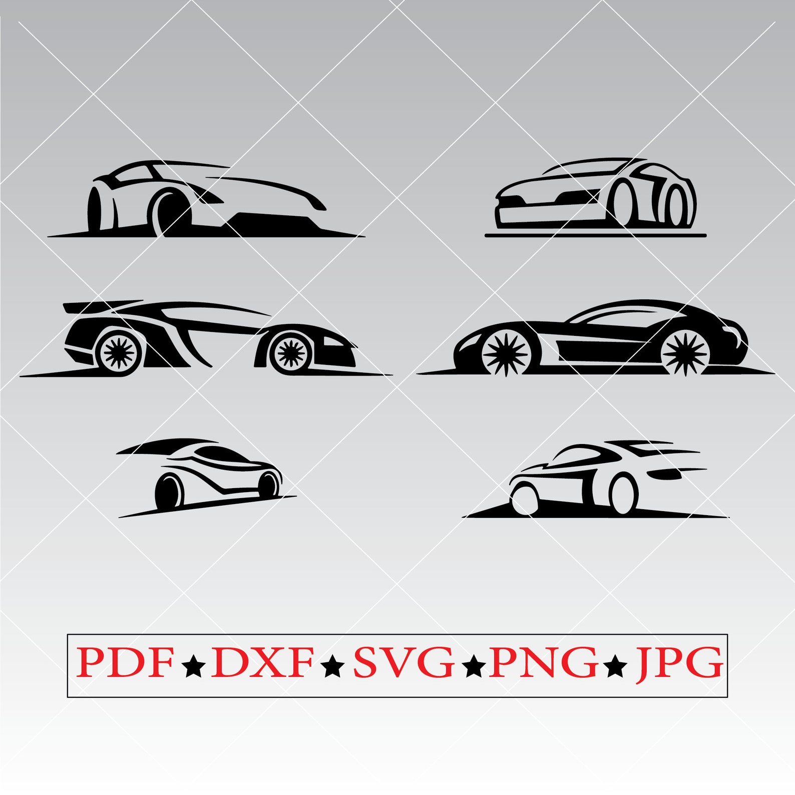 Sport Car Clipart Svg Cars for Gifts Design Svg Clipart Files Sport ...