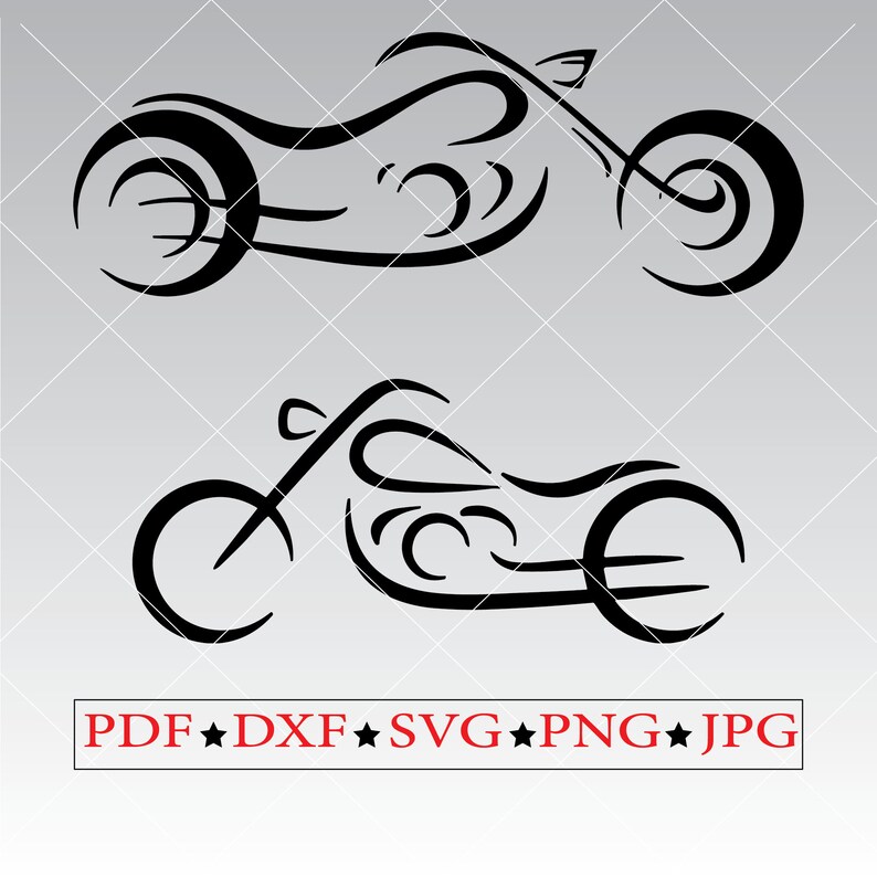 Motorcycle Clipart: Biker SVG Files for Cricut (digital Download) - Etsy
