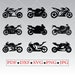 Motorcycle Clipart Svg Biking for Gifts Design Svg Clipart Files Ride ...