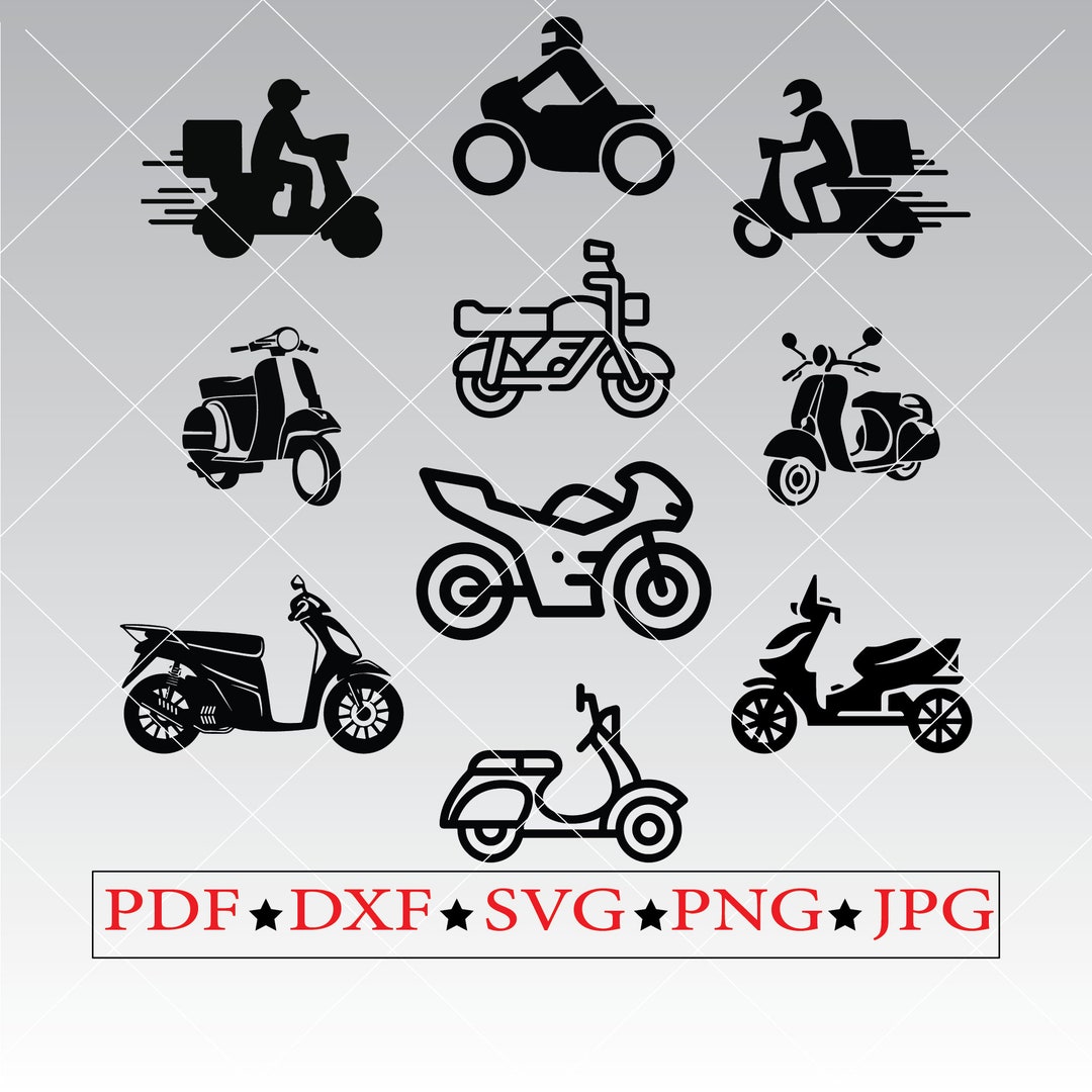 Motorcycle Clipart Svg Biking for Gifts Design Svg Clipart Files Ride ...
