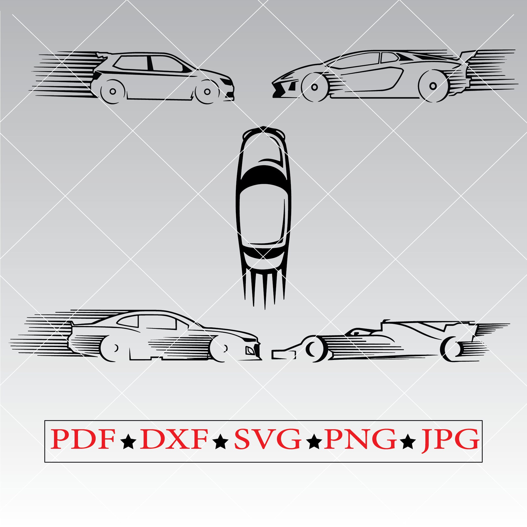 Sport Car Clipart Svg Cars for Gifts Design Svg Clipart Files Sport ...