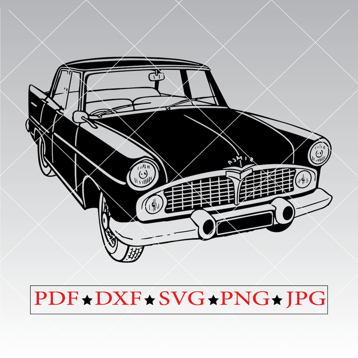 Classic Car Clipart Svg Cars for Gifts Design Svg Clipart Files Classic ...