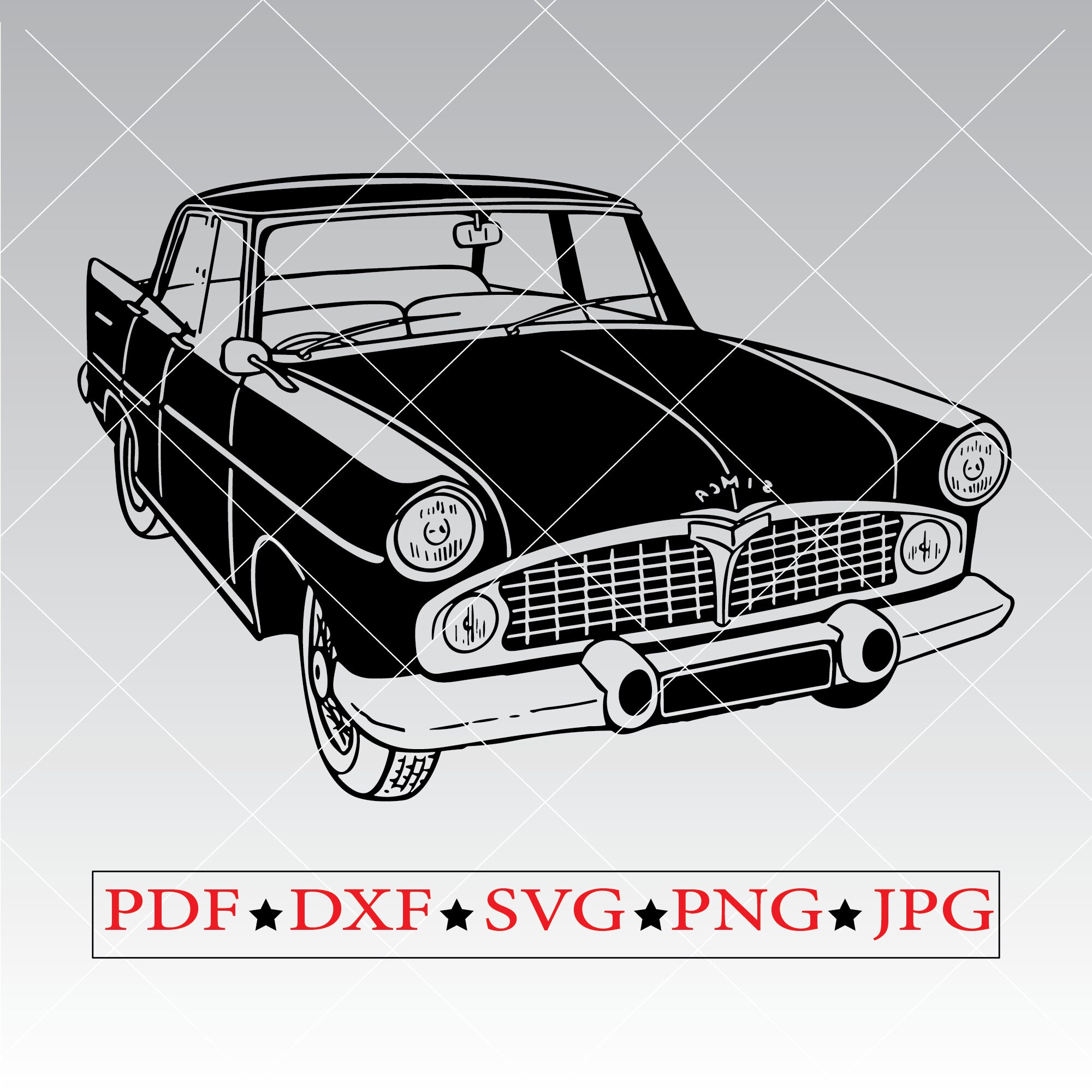 Classic Car Clipart Svg Cars for Gifts Design Svg Clipart Files Classic ...
