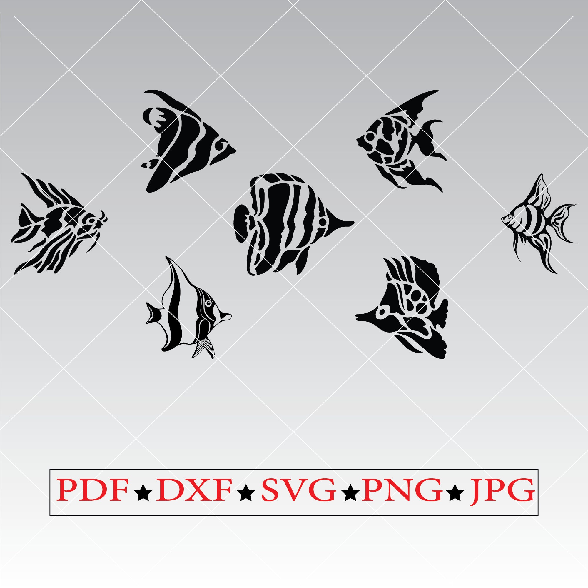 Fish Svg Fish Clipart for Gifts Design Svg Clipart Files Fishing Svg ...