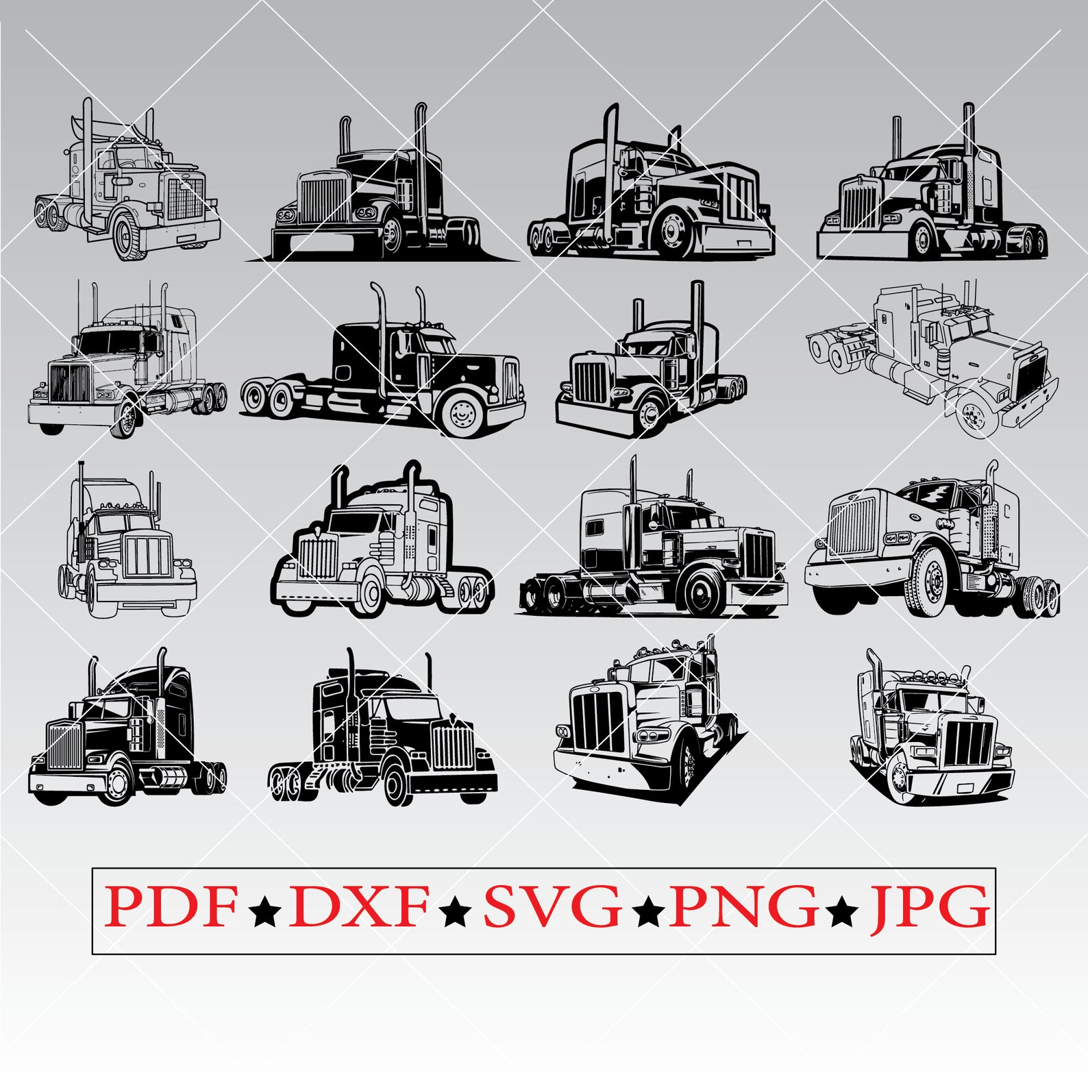 Trucks Svg Trucks Clipart for Gifts Design Svg Clipart Files Trucks Svg ...