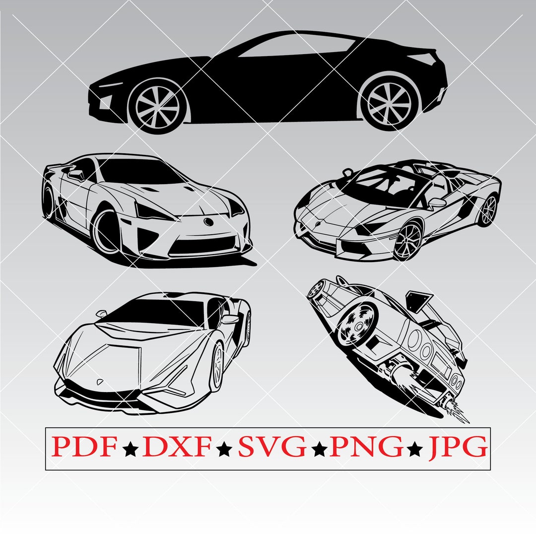 Sport Car Clipart Svg Cars for Gifts Design Svg Clipart Files Sport ...