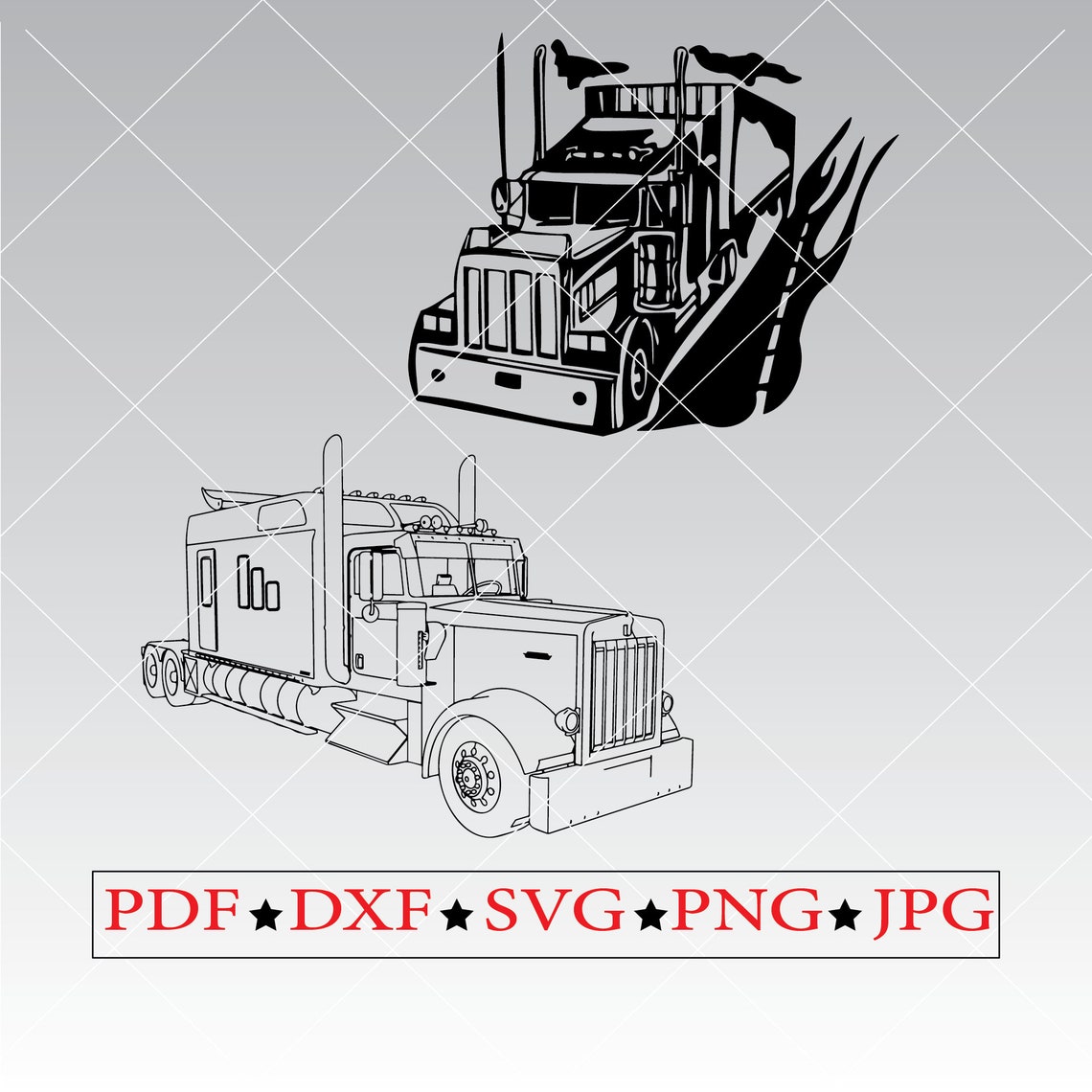 Trucks Svg Trucks Clipart for Gifts Design Svg Clipart Files - Etsy