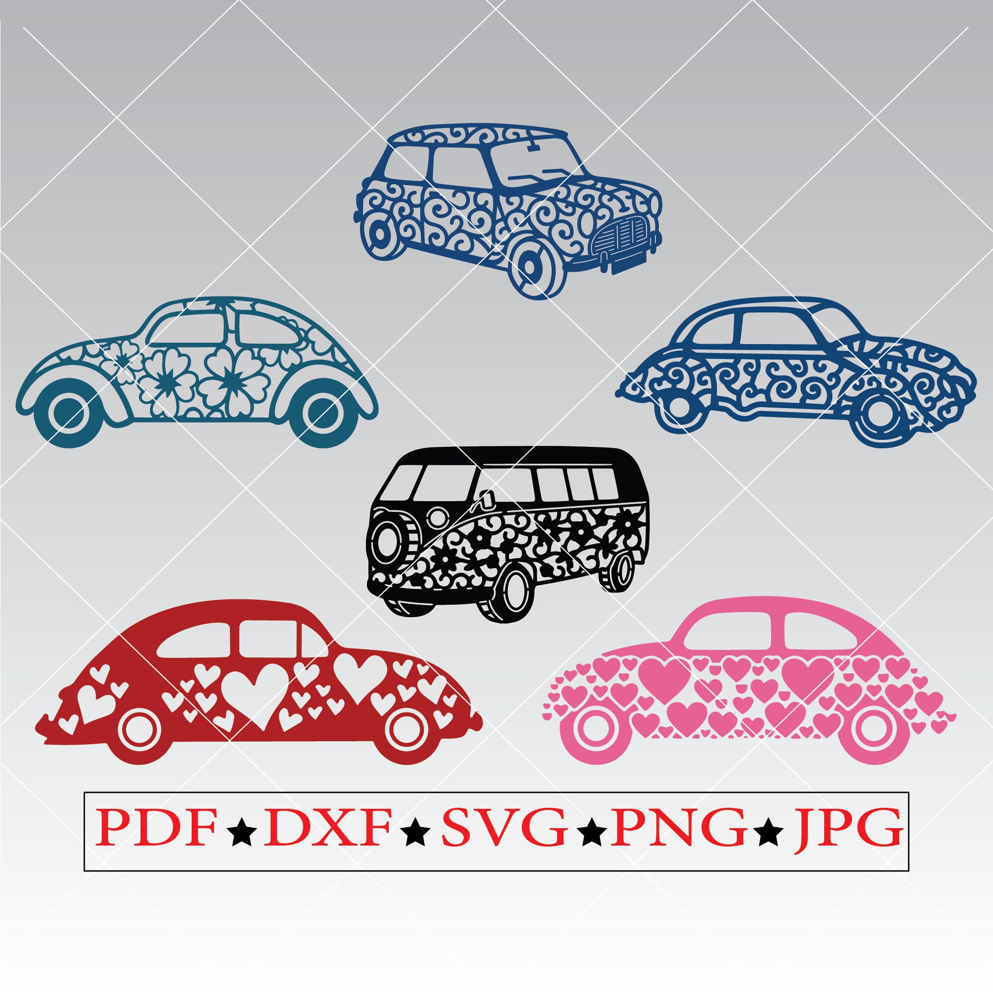 Van Clipart Svg Cars for Gifts Design Svg Clipart Files Vehicle Svg ...