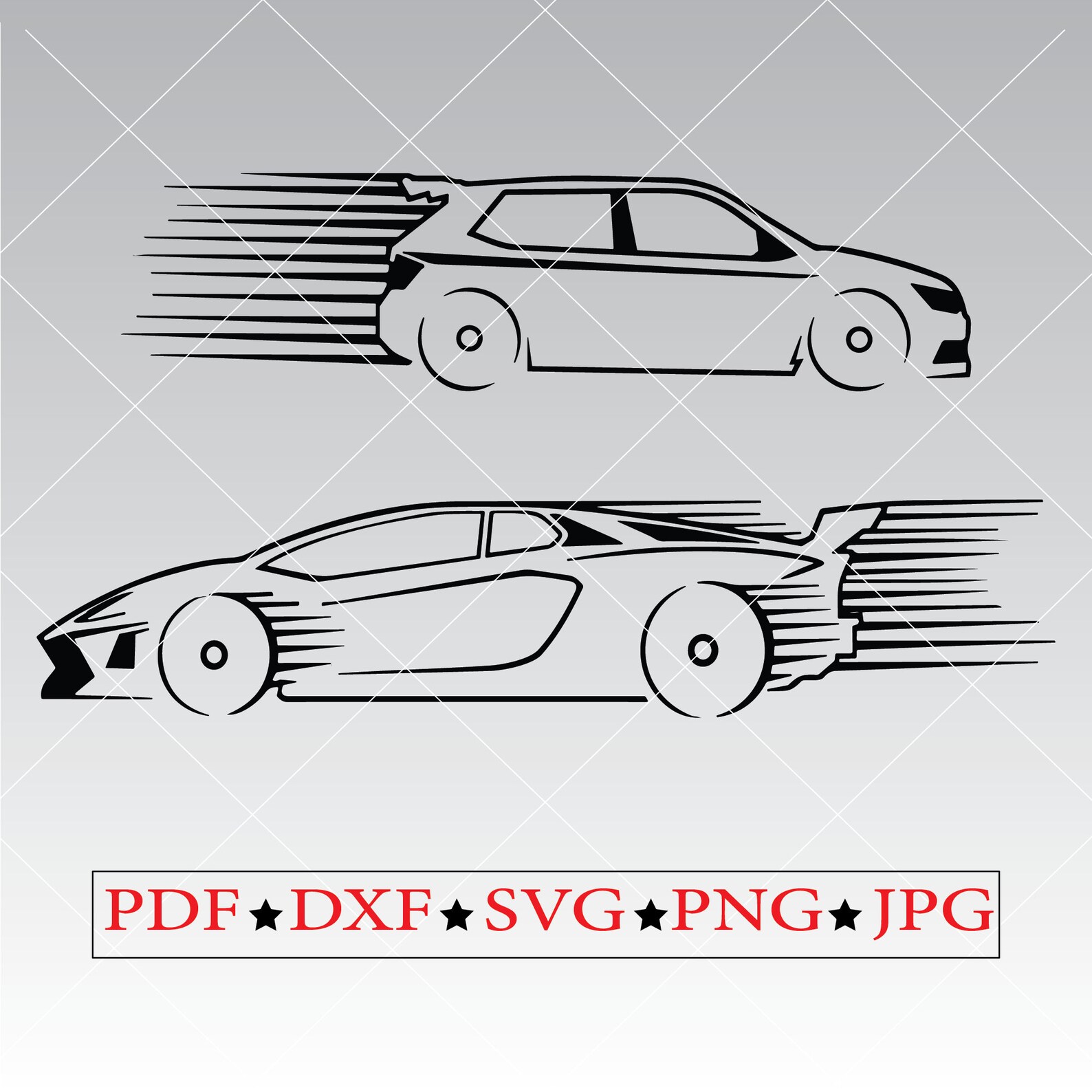 Sport Car Clipart Svg Cars for Gifts Design Svg Clipart Files Sport ...