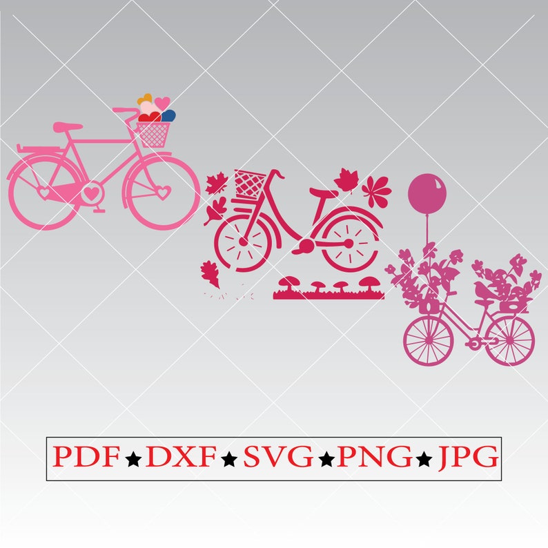 Bicycle Svg Bike Svg for Gifts Design Svg Clipart Files Love Svg Files ...