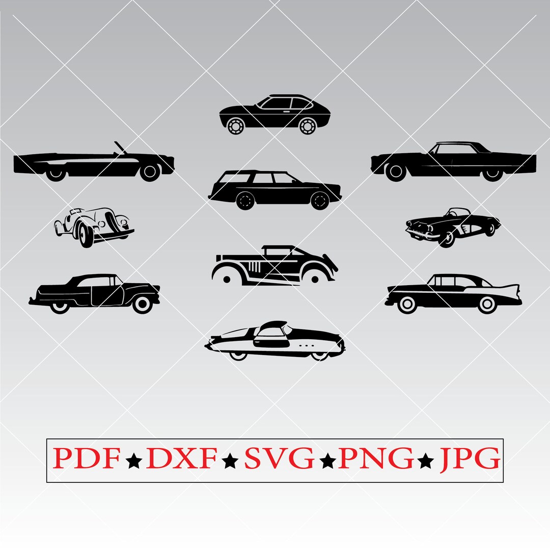 Classic Car Clipart Svg Cars for Gifts Design Svg Clipart Files Classic ...