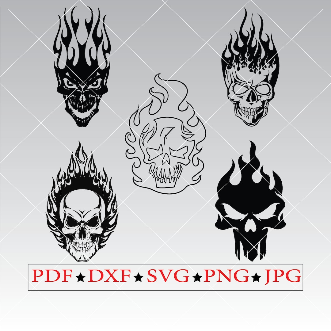 Skull Svg for Gifts Skull Design Svg Clipart Files Skull Svg Files for ...
