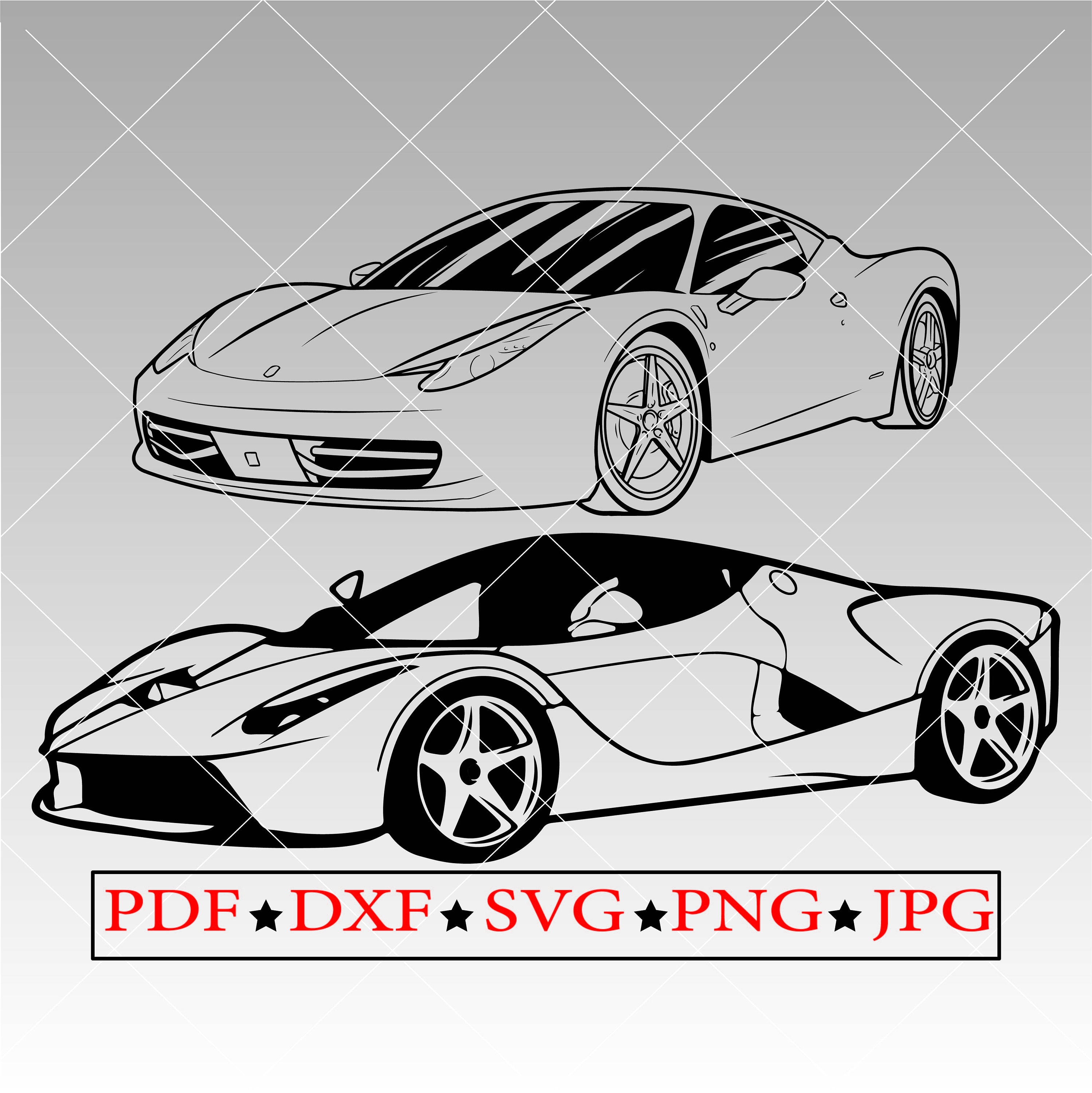 Sport Car Clipart Svg Cars for Gifts Design Svg Clipart Files Sport ...