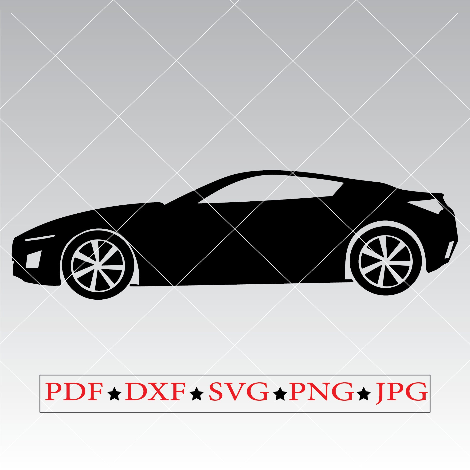 Sport Car Clipart Svg Cars for Gifts Design Svg Clipart Files - Etsy