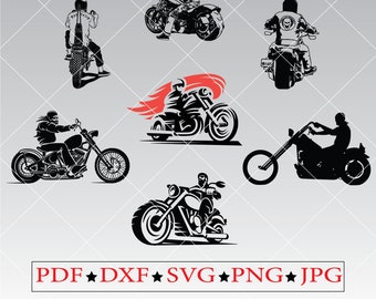 Motorcycle Clipart Svg Biking for Gifts Design Svg Clipart Files Ride ...