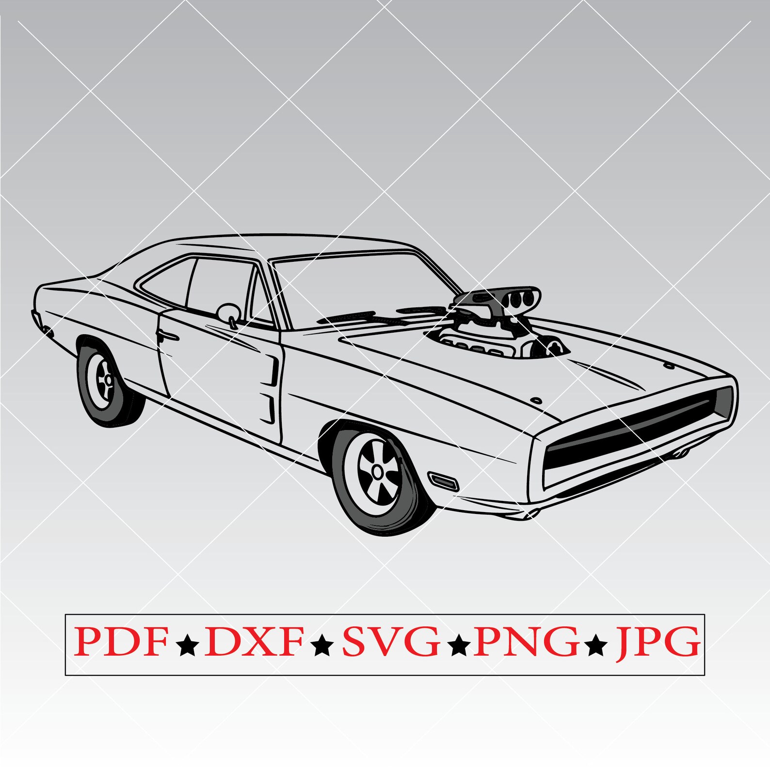 Sport Car Parts SVG Bundle, Front Rear View PNG Clipart for Cricut ...