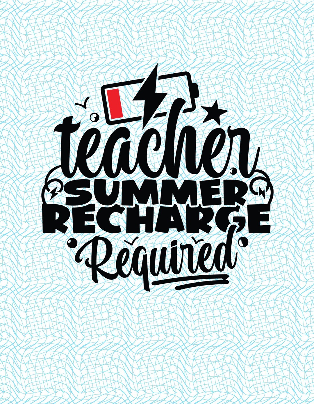Teacher Recharge SVG, EPS, PNG - Etsy