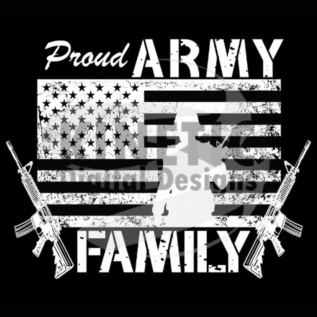 Proud Army Family Digital Download SVG, AI, and High Resolution PNG - Etsy