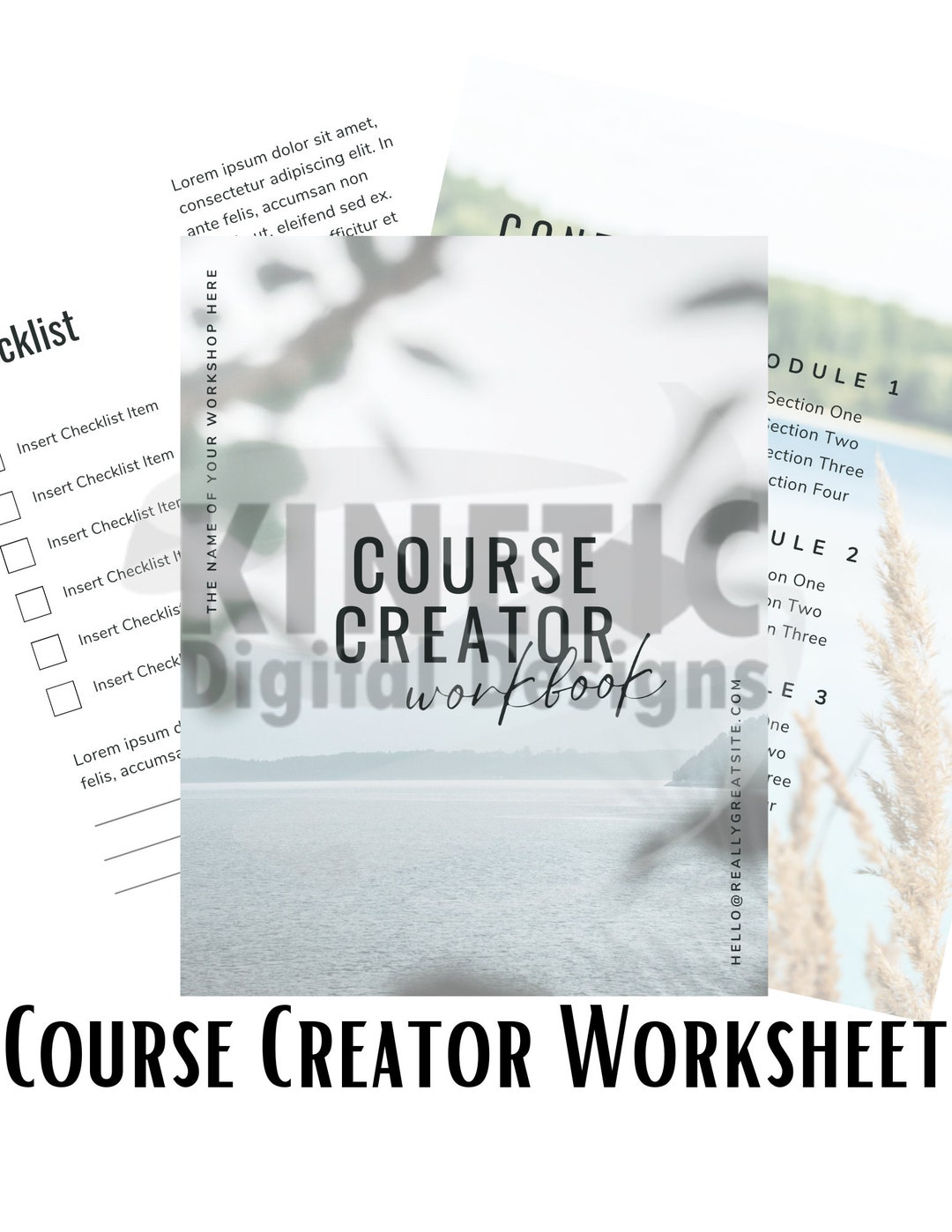 Course Creator Worksheet Template - Etsy