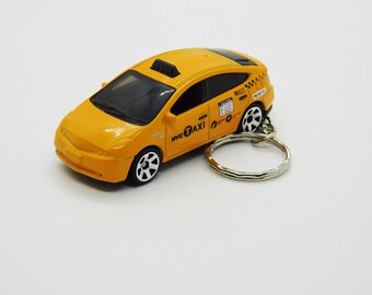 Yellow Taxi Keychain - Etsy