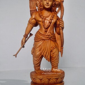 Wooden Ayodhya Temple Rama Statue - Etsy