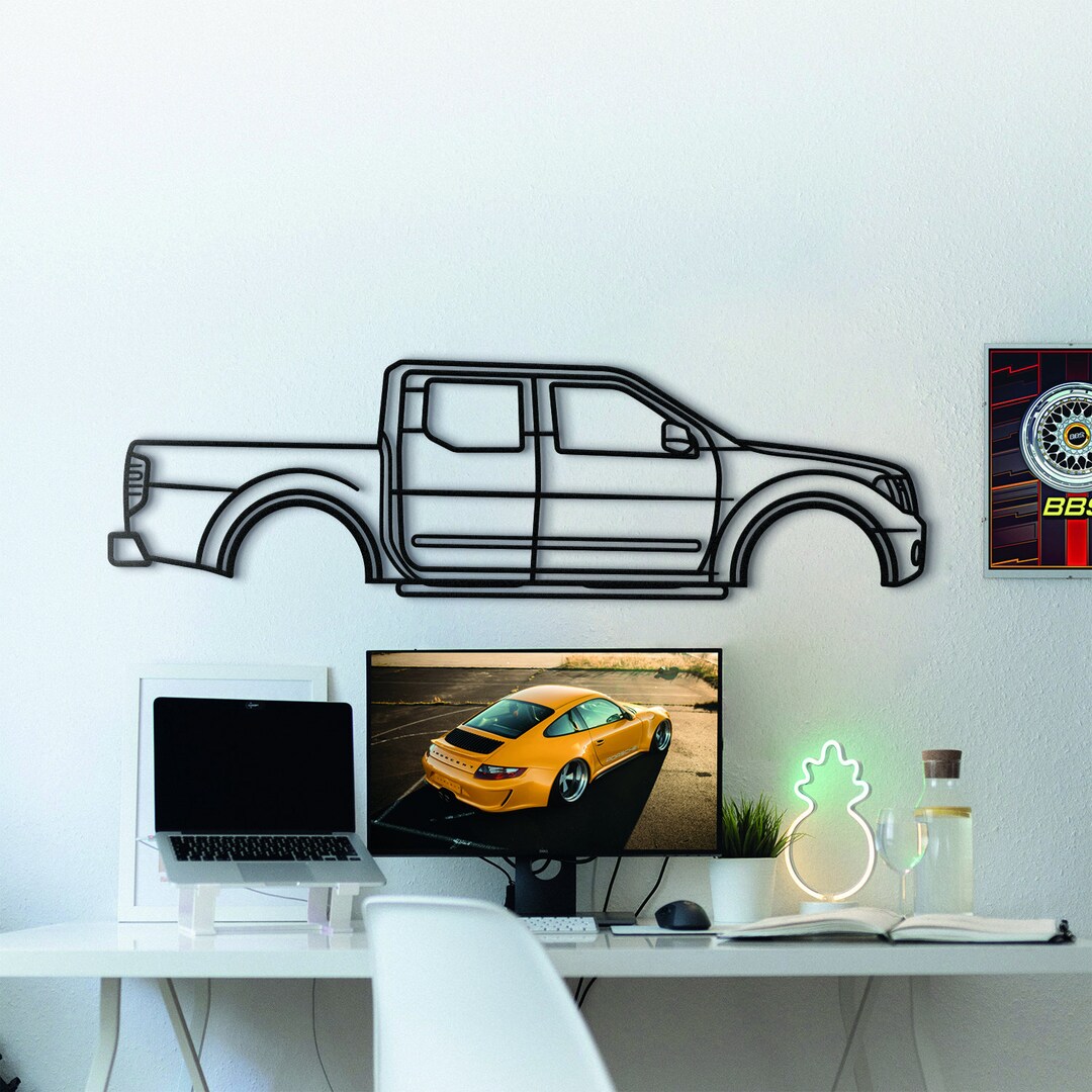 Nissan Frontier 2nd Gen 2008 Car Silhouette Wall Art Nissan - Etsy
