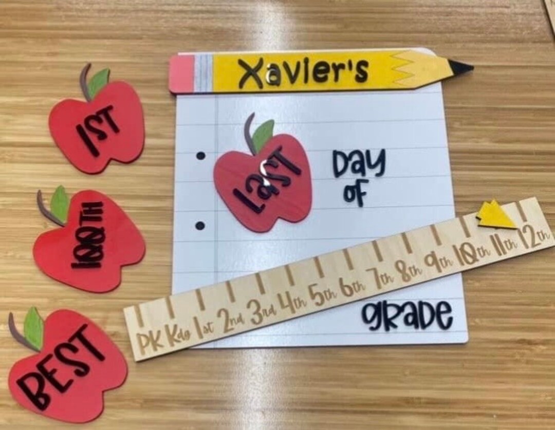 First Day of School Sign | Back to School Reusable Sign, 1st Day of ...