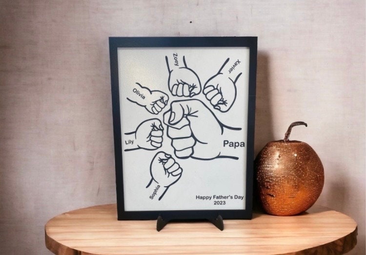 Fist Bump Sign Personalized Name Fist Bump Family Hands Fist Bump ...