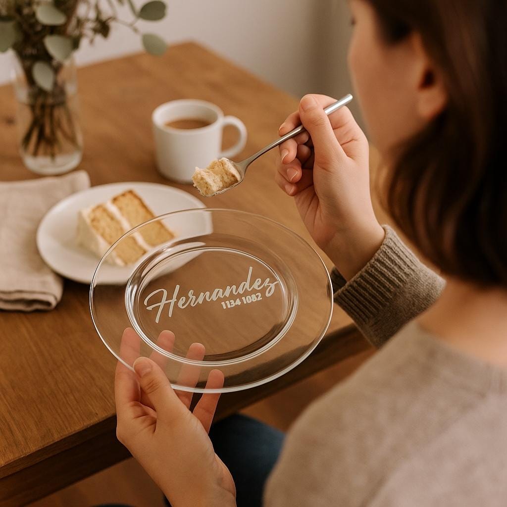 Engraved Glass Plate, Personalized Wedding Gift, Laser Engraved - Etsy