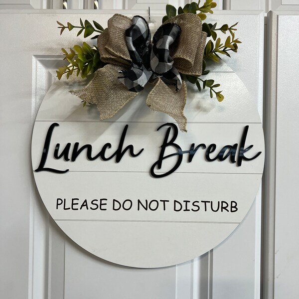 Lunch Break Office Sign - Etsy
