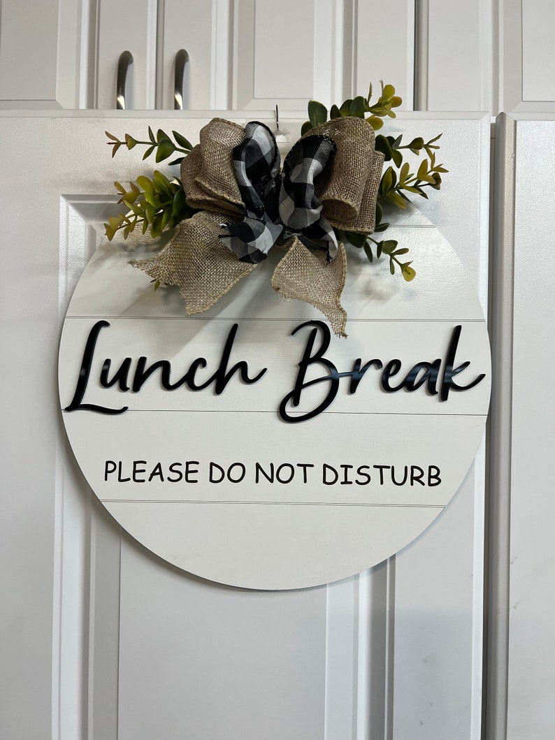 2 in 1 Welcome/lunch Break Please Do Not Disturb Door Sign/for Dining ...