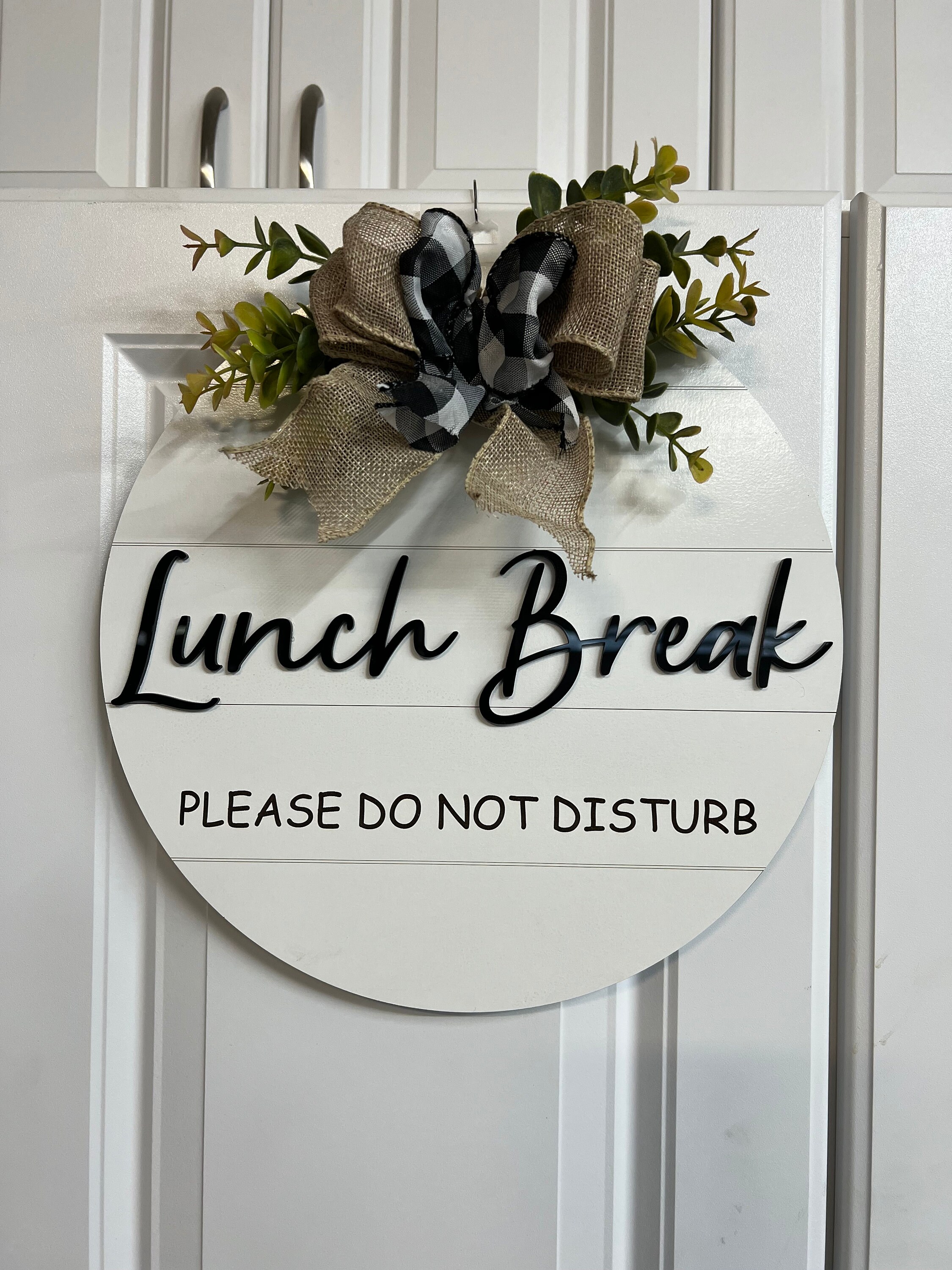 2 in 1 Welcome/lunch Break Please Do Not Disturb Door Sign/for Dining Break Room,food Kitchen ...
