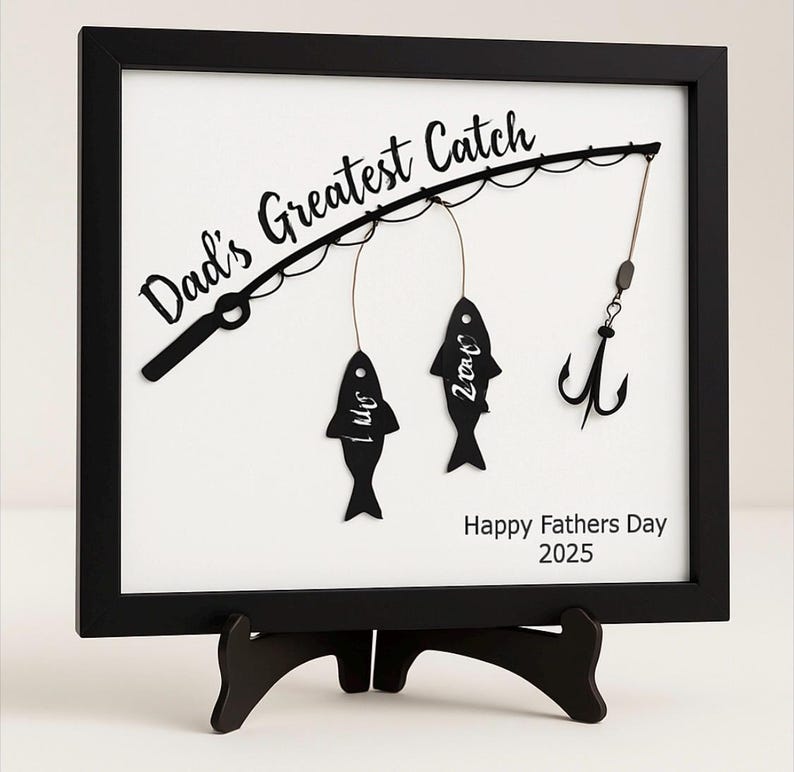 Custom Fishing Decor, Father's Day Gift, Greatest Catch, Dad's Greatest ...