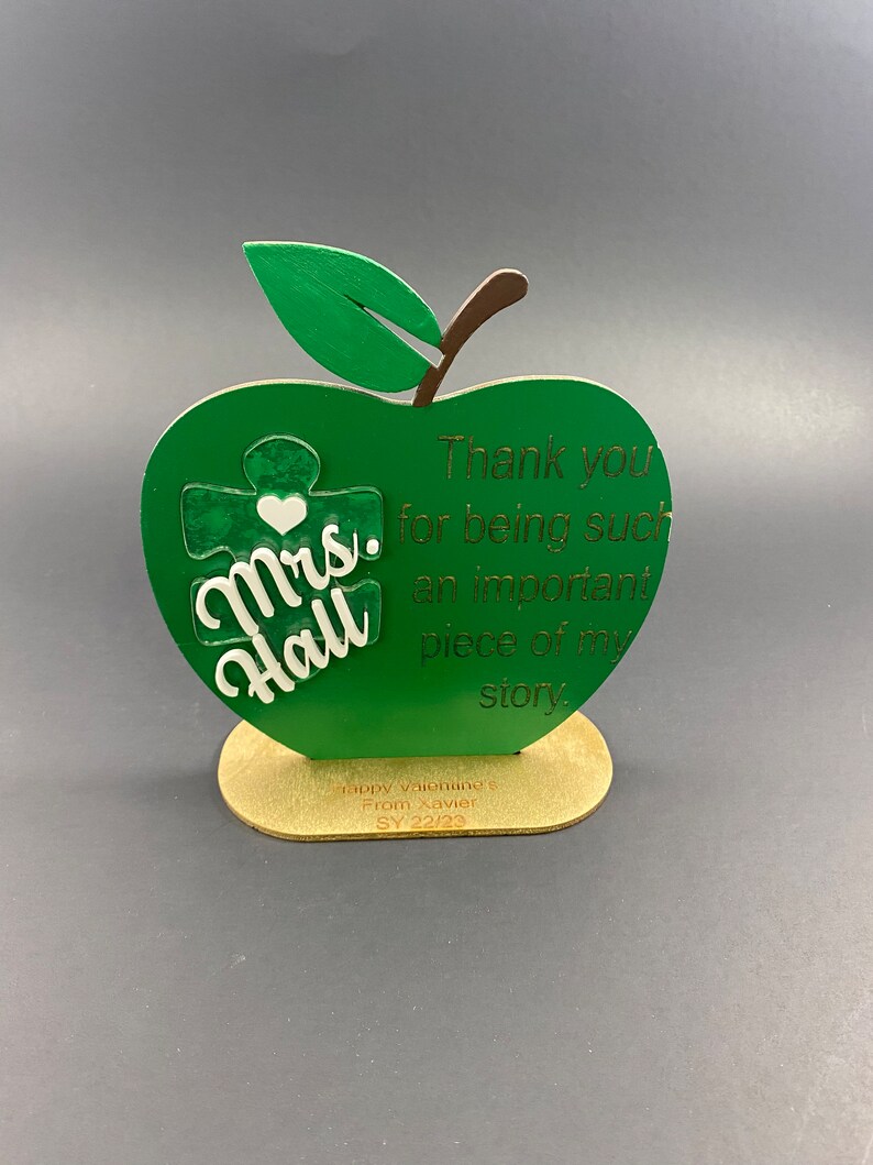 Laser Cut DIY Craft Blanks/apple With Base Stand (set of 6) - Etsy