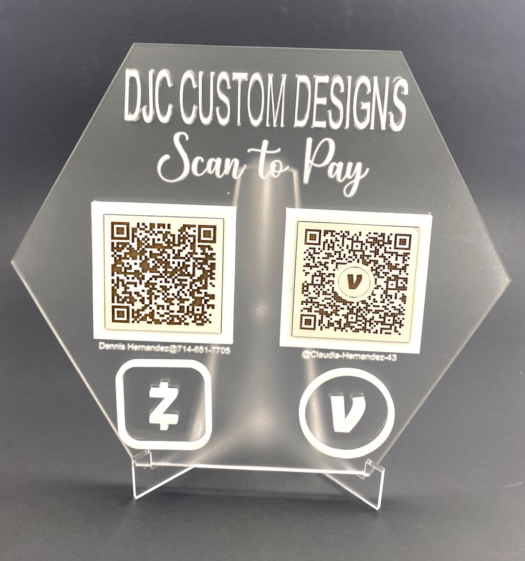 QR Business Social Media Sign - Etsy