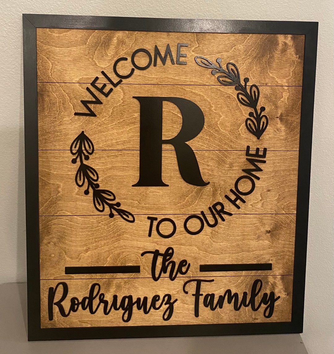 Welcome to Our Home Wall Sign - Etsy