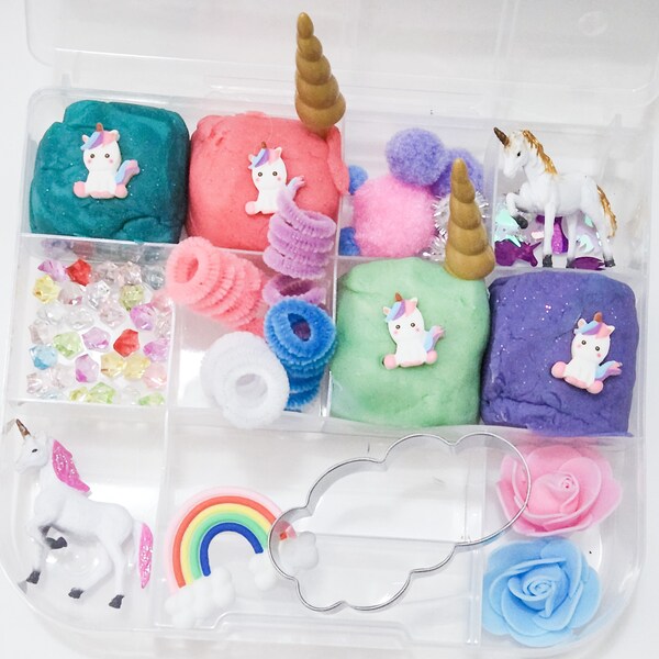 Unicorn Playdough Kit - Etsy