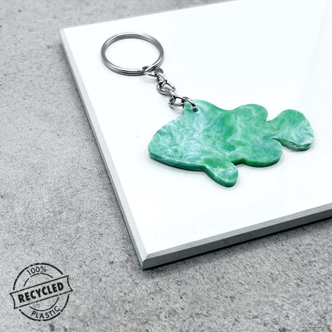 Post Consumer Plastic Keyring | 100% Recycled Plastic | Sustainable ...