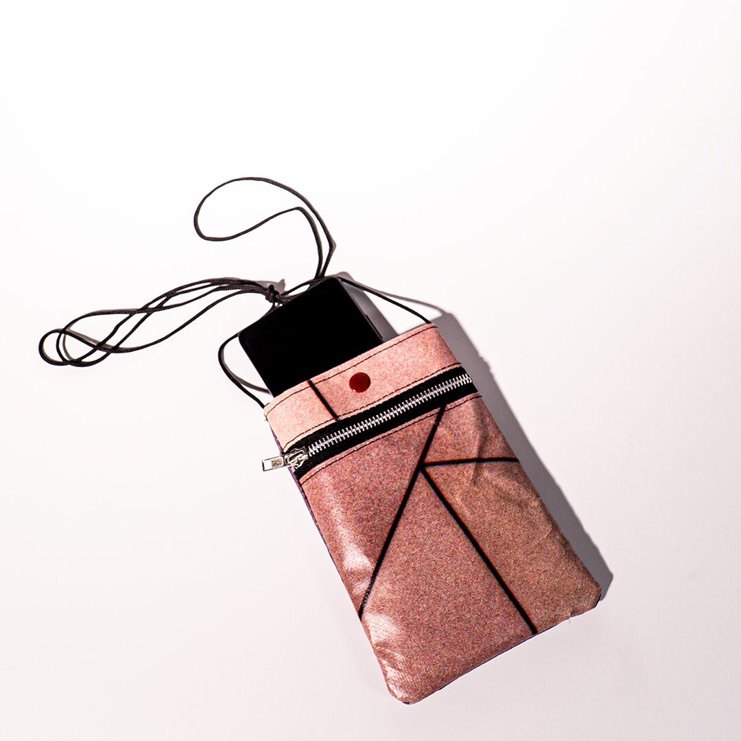 Upcycled and Unique PHONE BAG Handmade From Reclaimed Advertisement ...