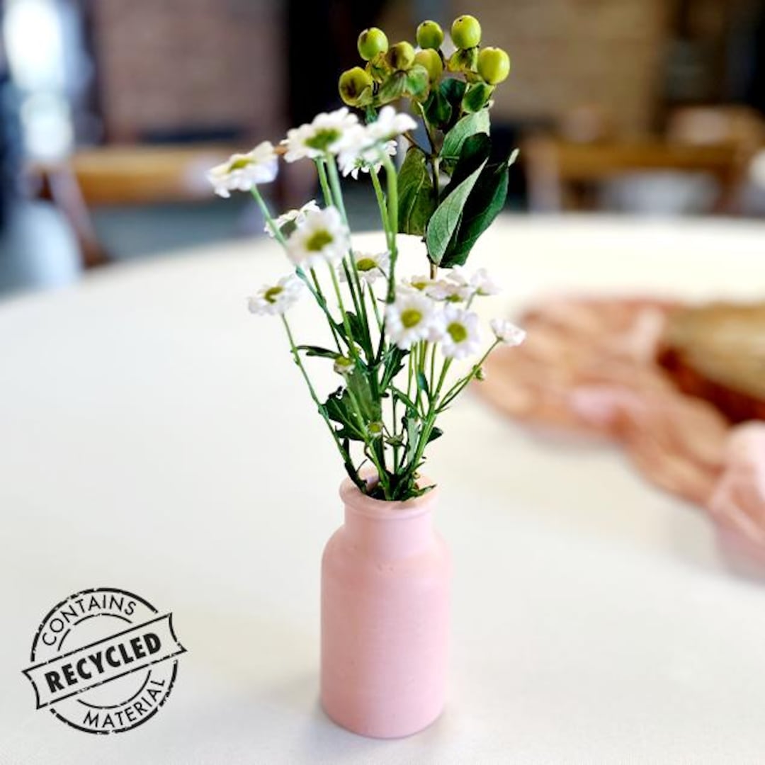 Jesmoite With Recycled Material Items | Glass Vase | Decorative Tray ...