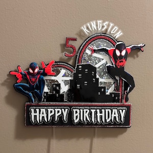 Miles Morales 3D Cake Topper | Spider-man Cake Topper | Spider-man ...