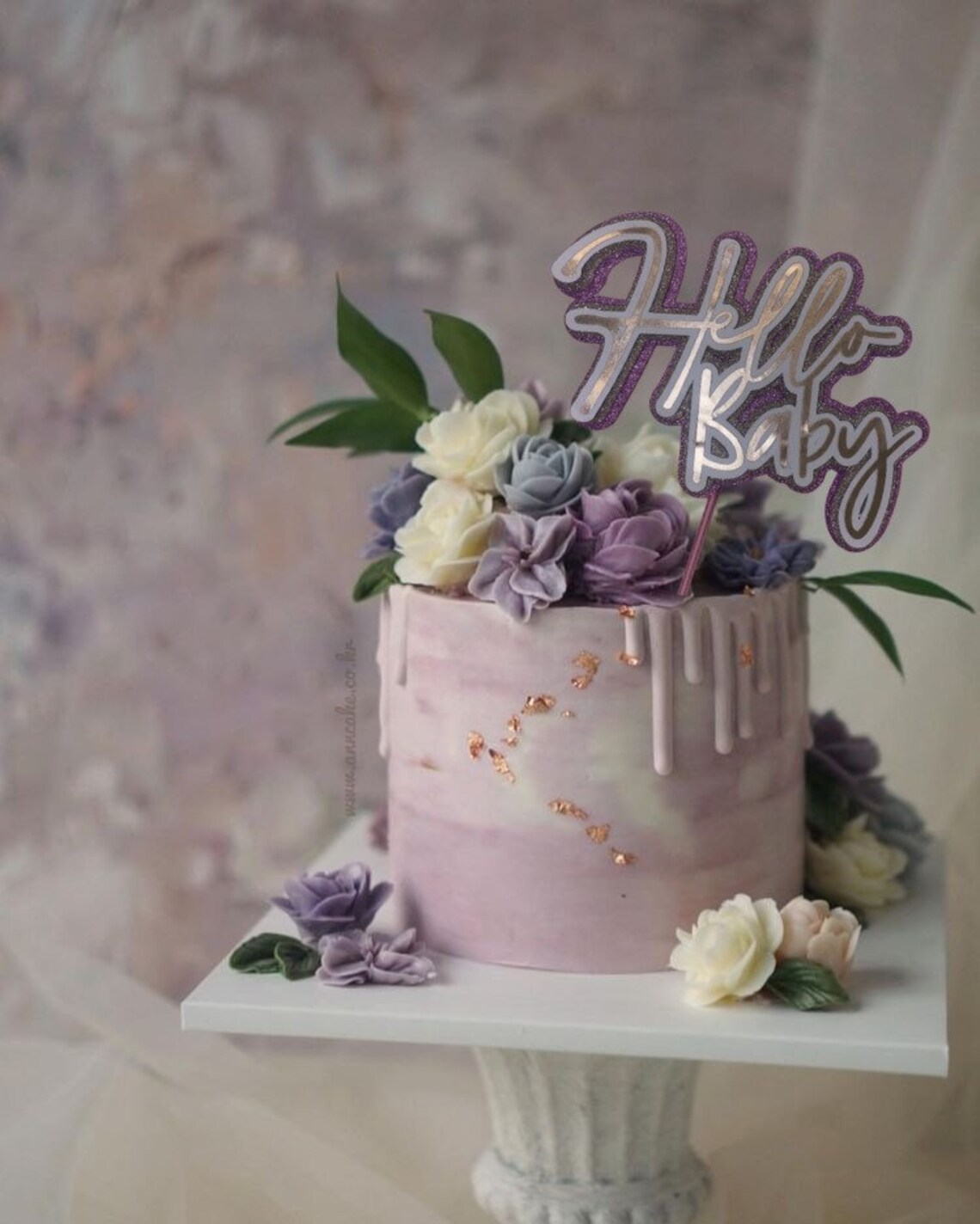 Hello Baby Cake Topper, Baby Cake Topper, Gender Reveal Cale Topper ...