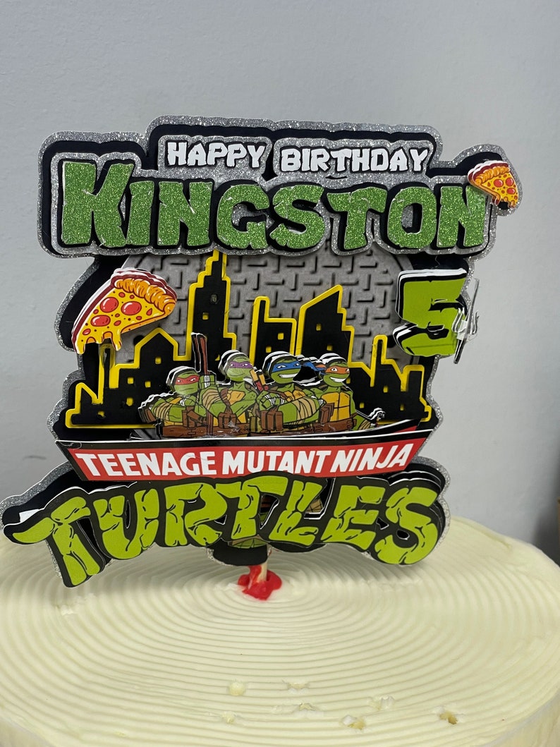 Ninja Turtle Cake Topper 3D Cake Topper Kids Cake Topper Teenage Mutant ...