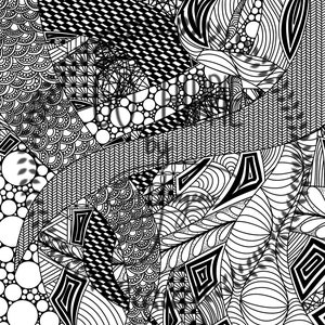 Vine Zentangle Coloring Page - Etsy
