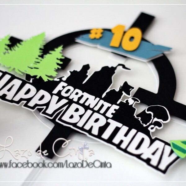 Fortnight Cake Topper - Etsy UK