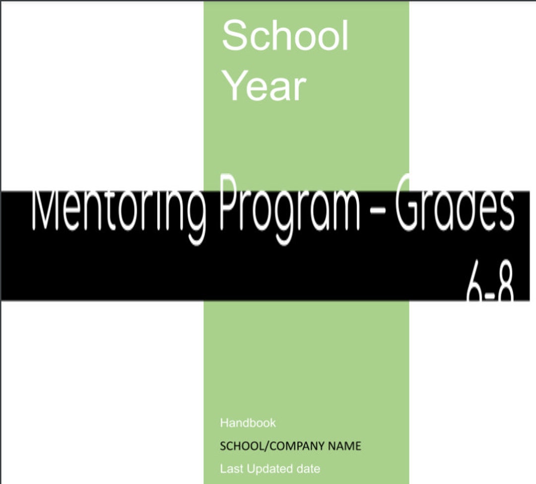 Mentoring Program for Middle School Students - Etsy