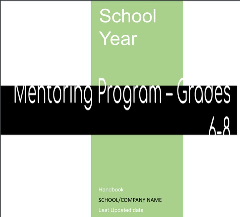 Mentoring Program for Middle School Students - Etsy