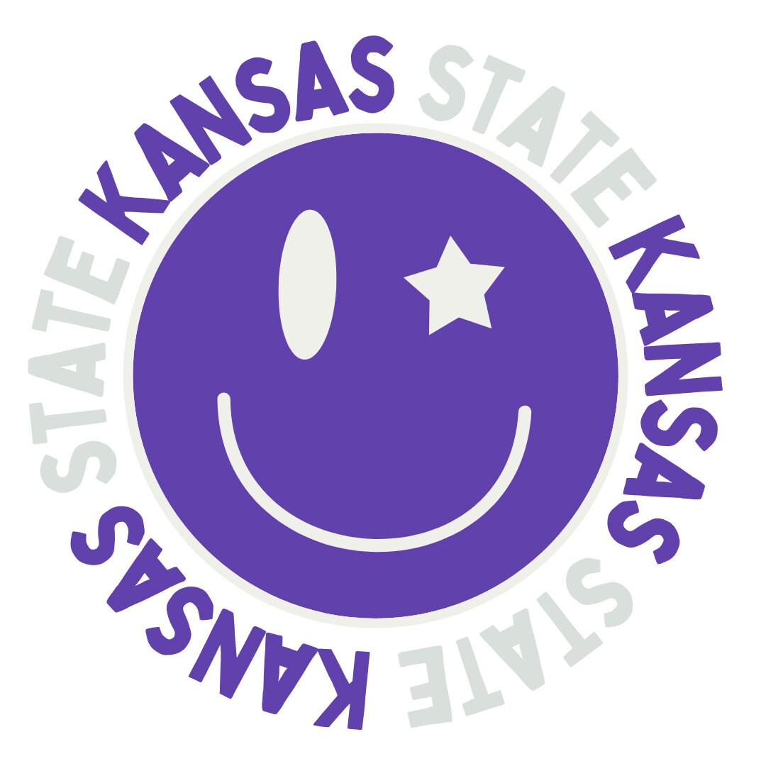 Kansas State Smiley SVG PNG, Kansas State Smiley Sublimation, Trendy ...