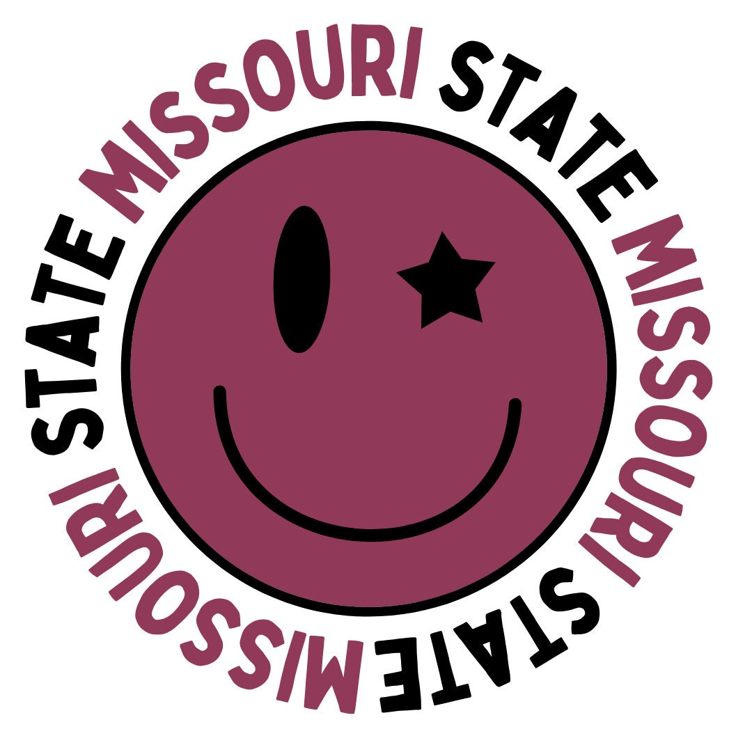 Missouri State Smiley SVG PNG, Missouri State Smiley Sublimation ...