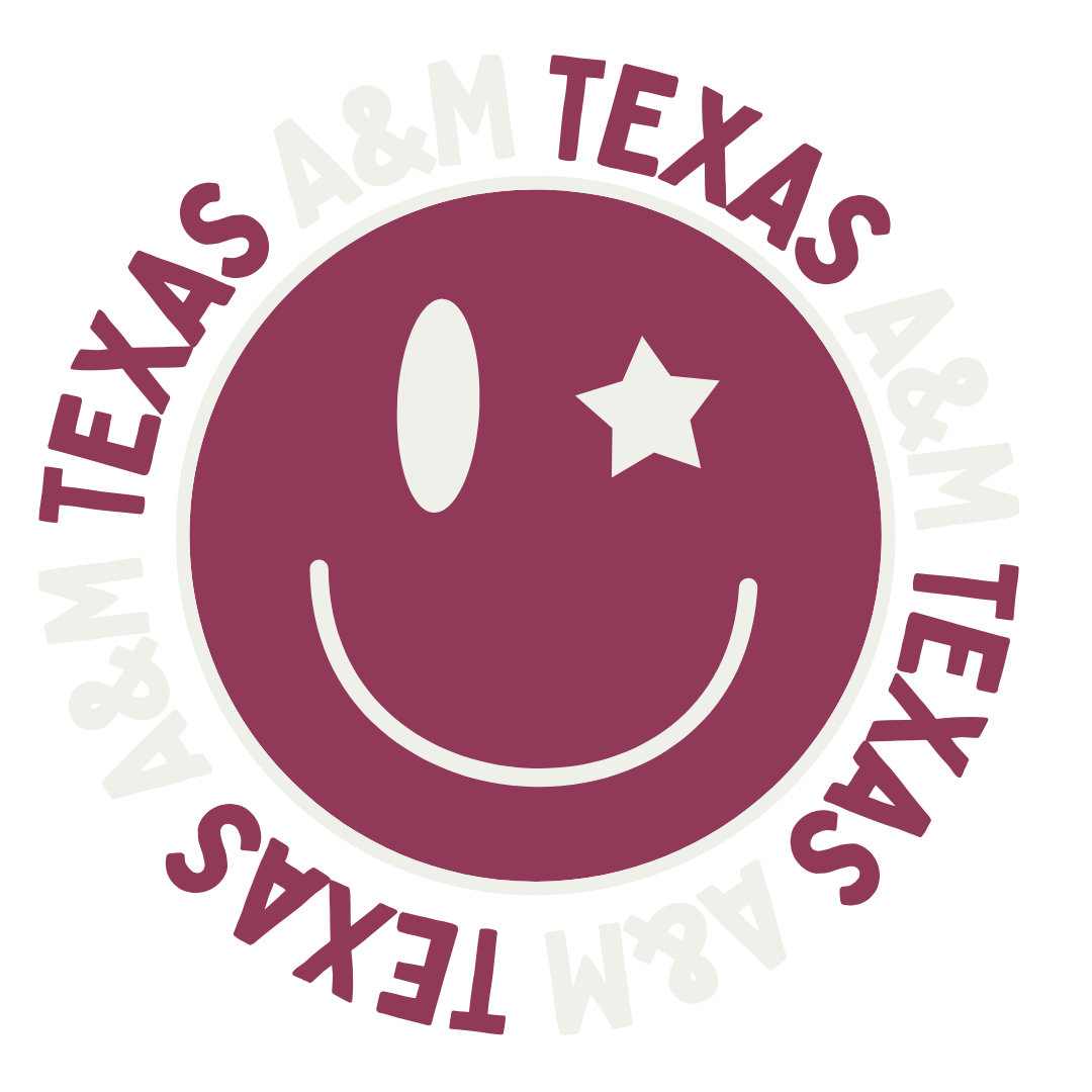 Texas AM Smiley SVG PNG, Texas Am Smiley Sublimation, Trendy Aesthetic ...